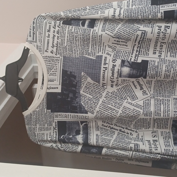 SHEIN | Tops | Shein Newspaper Print Sweatshirt | Poshmark